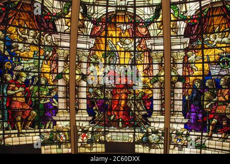 Stained glass from the Baltic Exchange, National Maritime Museum ...