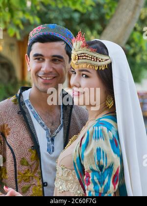 Young Uzbek Woman in Bukhara Uzbekistan Stock Photo - Alamy