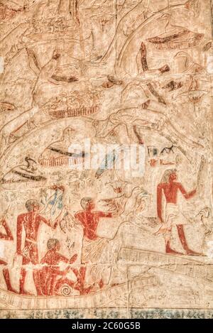 Reliefs, Mastaba of Ankh-Ma-Hor, Necropolis of Saqqara, UNESCO World ...