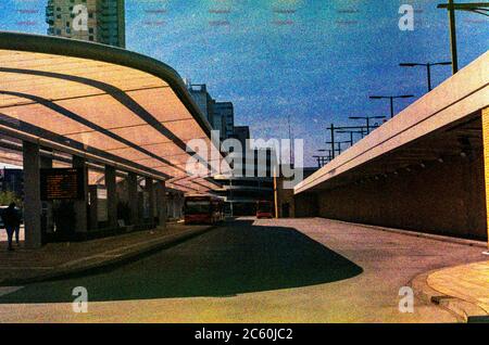 Abandoned bus terminal building Stock Photo - Alamy