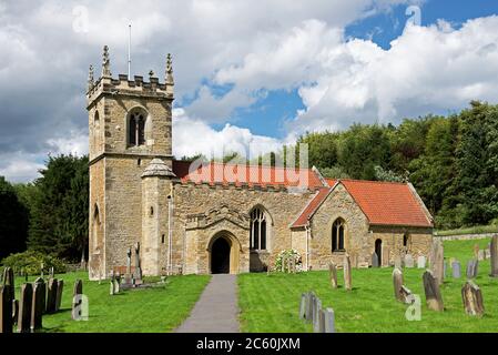 All saints church in Brantingham, East Yorkshire England UK Stock Photo ...