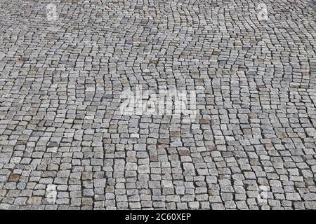 Pavement texture. Granite stone paving background from Dresden, Germany ...