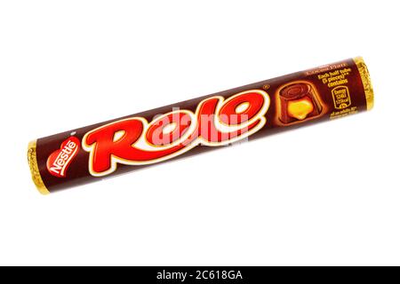 Nestle Rolo Chocolate Bar Shot In Studio Stock Photo - Alamy