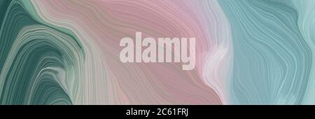 inconspicuous banner with colorful abstract waves illustration with ...