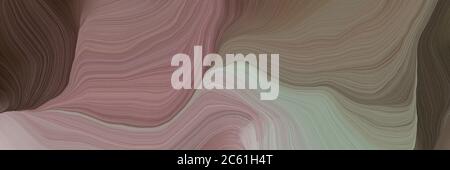 inconspicuous banner with elegant modern soft swirl waves background ...