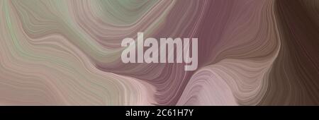 inconspicuous banner with elegant smooth swirl waves background ...