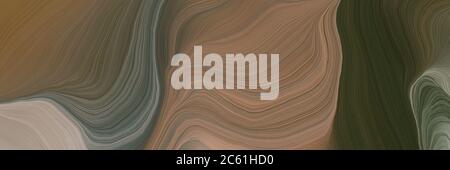 inconspicuous banner with elegant modern soft curvy waves background ...