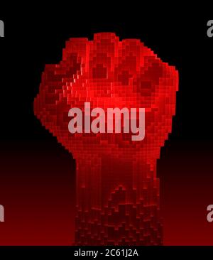 Red Robot - 3D Illustration Stock Photo - Alamy