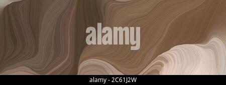 inconspicuous banner with colorful contemporary waves illustration with ...