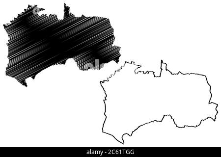 Nerima City (State of Japan, island country, Tokyo region) map vector ...