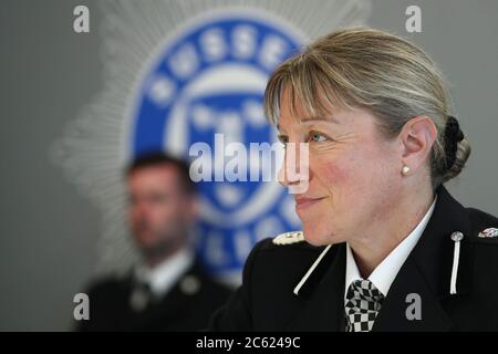 Chief Constable of Sussex Police Jo Shiner at Sussex Police ...