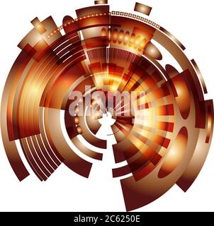 Business concept. Abstract compass points to the leadership word. 3D ...