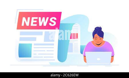 Breaking news flying out as a notification of latest updates for world ...