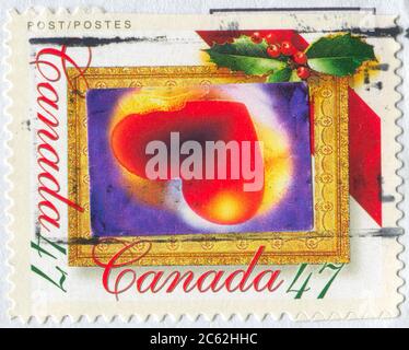 CANADA - CIRCA 2000: stamp printed by Canada, shows Maple Leaves, circa ...