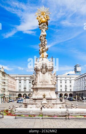 On the main square in Linz Stock Photo - Alamy