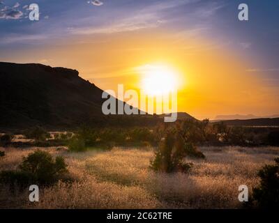 The desert sun Stock Photo - Alamy