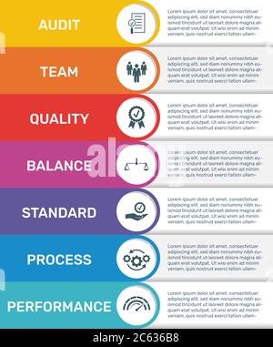 Vector infographic template Audit template. Can be used for process ...
