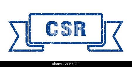 csr ribbon. csr grunge band sign. csr banner Stock Vector Image & Art ...