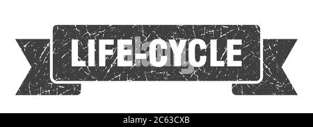 life-cycle ribbon. life-cycle grunge band sign. life-cycle banner Stock ...