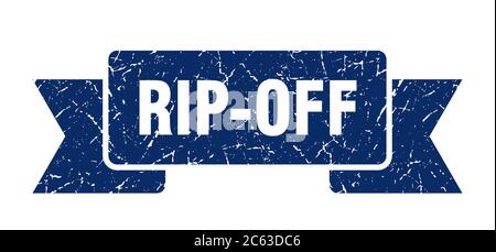 rip-off ribbon. rip-off grunge band sign. rip-off banner Stock Vector ...