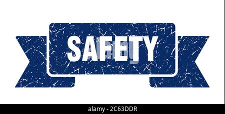safety ribbon. safety grunge band sign. safety banner Stock Vector ...
