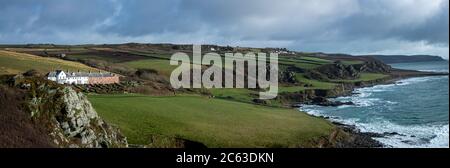 Coastguard Cottages at Prawle Point, East Prawle, Devon Stock Photo - Alamy