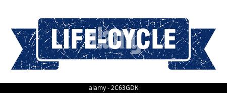 life-cycle ribbon. life-cycle grunge band sign. life-cycle banner Stock ...