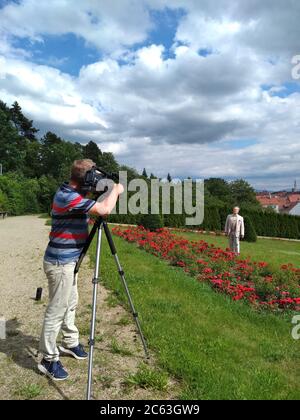 Kammersänger Heiko Reissig für TV-Produktion in Görlitz am 4.7.2020 ...