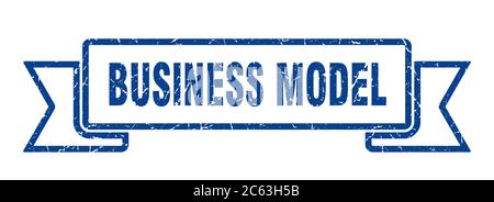 business model ribbon. business model grunge band sign. business model ...