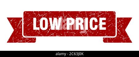 low price ribbon. low price grunge band sign. low price banner Stock ...