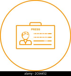 Unique Male ID Vector Line Icon Stock Vector Image & Art - Alamy