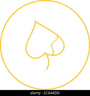 Unique Broken Leaf Vector Line Icon Stock Vector Image & Art - Alamy