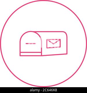 Unique Letterbox Vector Line Icon Stock Vector Image & Art - Alamy