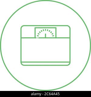 Unique Weighing Machine Vector Line Icon Stock Vector Image & Art - Alamy
