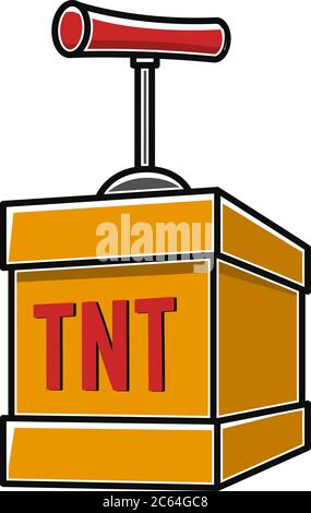 TNT detonator box symbol isolated cartoon Stock Vector Image & Art - Alamy