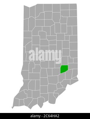 Map of Decatur in Indiana Stock Photo - Alamy