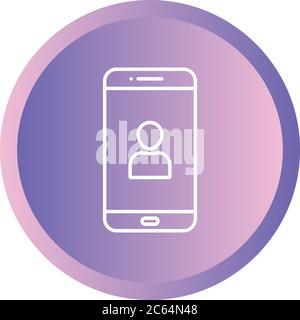 Unique User Account Vector Line Icon Stock Vector Image & Art - Alamy
