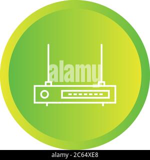 Unique Wifi Router Vector Line Icon Stock Vector Image & Art - Alamy