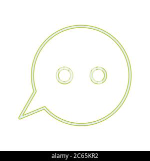 Unique Message Bubbles Vector Line Icon Stock Vector Image & Art - Alamy