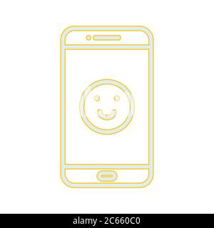 Unique Happy Face Vector Line Icon Stock Vector Image & Art - Alamy