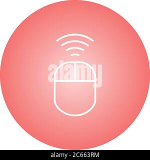Unique Wireless Input Device Vector Line Icon Stock Vector Image & Art ...