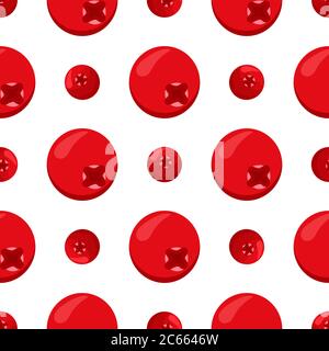 Theme big colored seamless red cranberry, bright berry pattern for seal ...