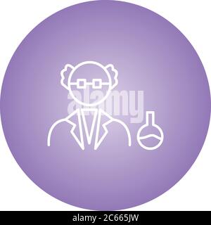 Unique Scientist Vector Line Icon Stock Vector Image & Art - Alamy