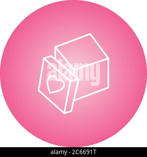 Unique Open Gift Vector Line Icon Stock Vector Image & Art - Alamy