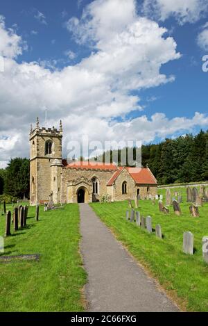 All Saints Church in the village of Brantingham, East Yorkshire ...