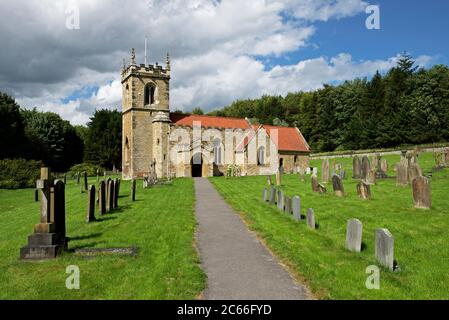 All Saints Church in the village of Brantingham, East Yorkshire ...