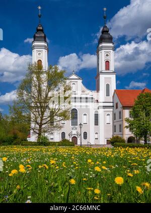 Cloister of Irsee, Allgäu, Bavaria, Germany, Europe, Kloster Irsee ...