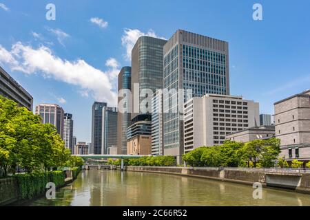 Japan, Osaka City, Naka No Shima Skyline Stock Photo - Alamy