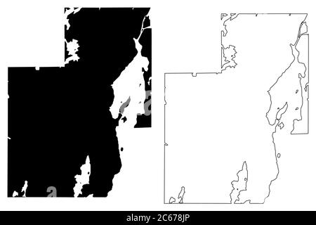 Yellowknife City (Canada, Northwest Territories) map vector ...