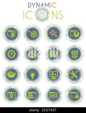 Business online presence icons set Stock Vector Image & Art - Alamy